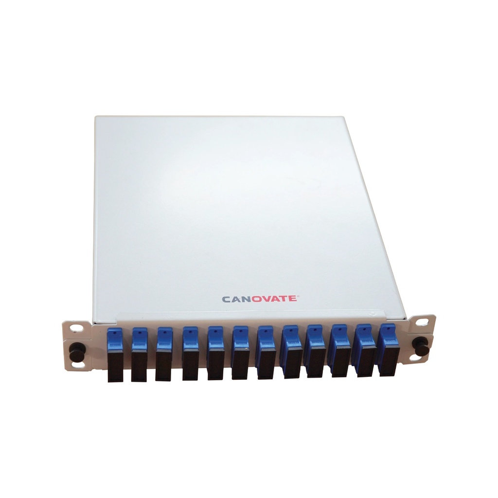 Canovate 1U 9.5" SC PC Duplex Fiber Optic Patch Panel